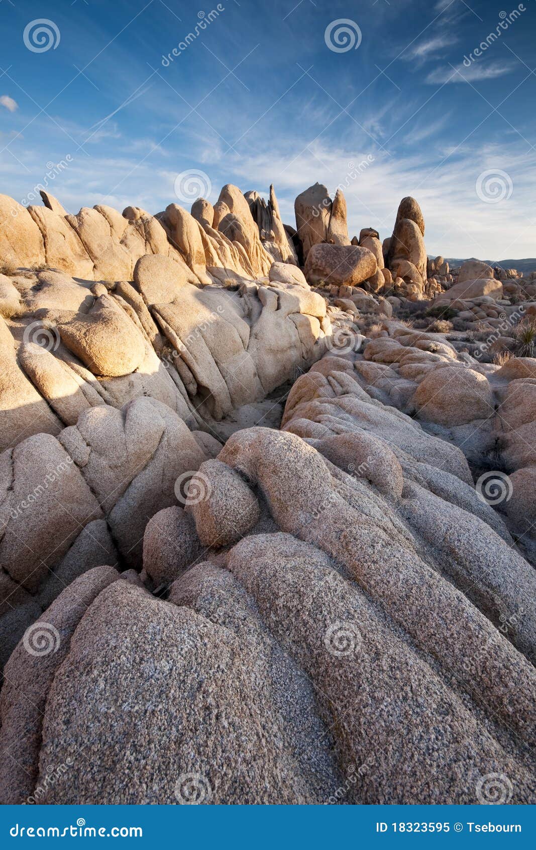Joshua Tree National Park Rock Formation Stock Image - Image of west ...