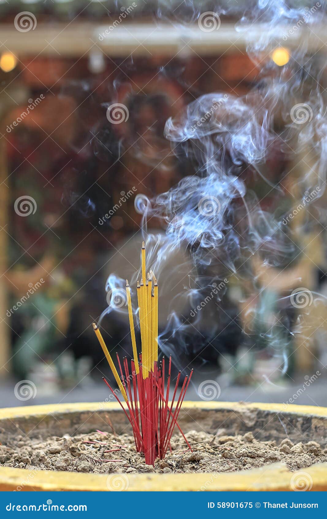 Joss stick incense stock image. Image of incense, culture - 58901675