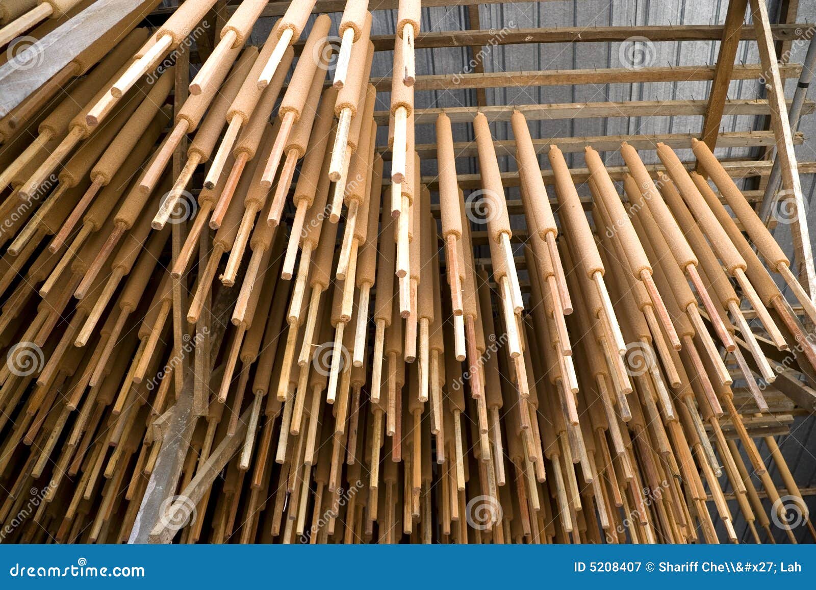Joss Sticks Drying in Factory Stock Image - Image of angle, hangs: 5208407