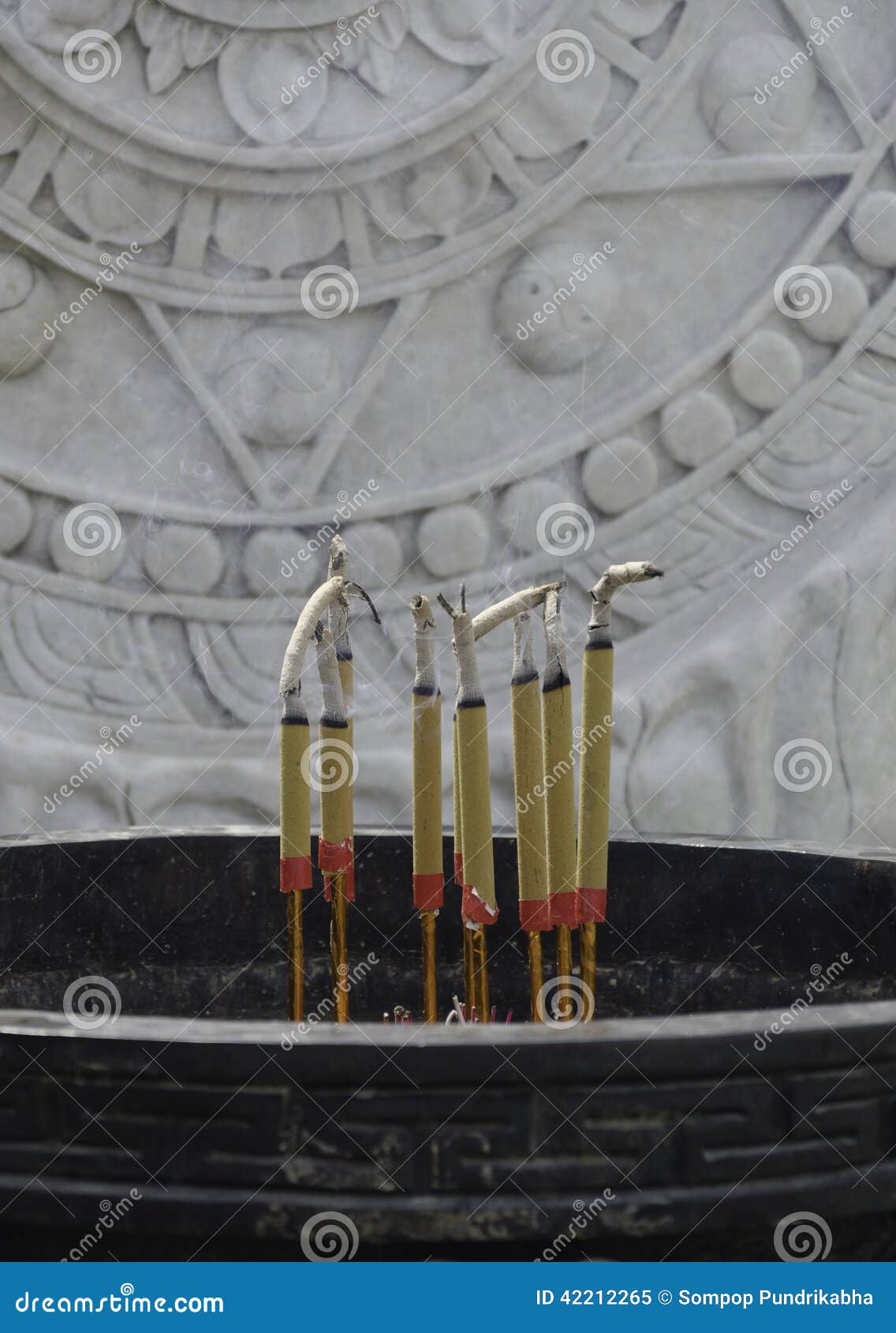 Joss Sticks in Front of Temple Stock Image - Image of macao, giant ...