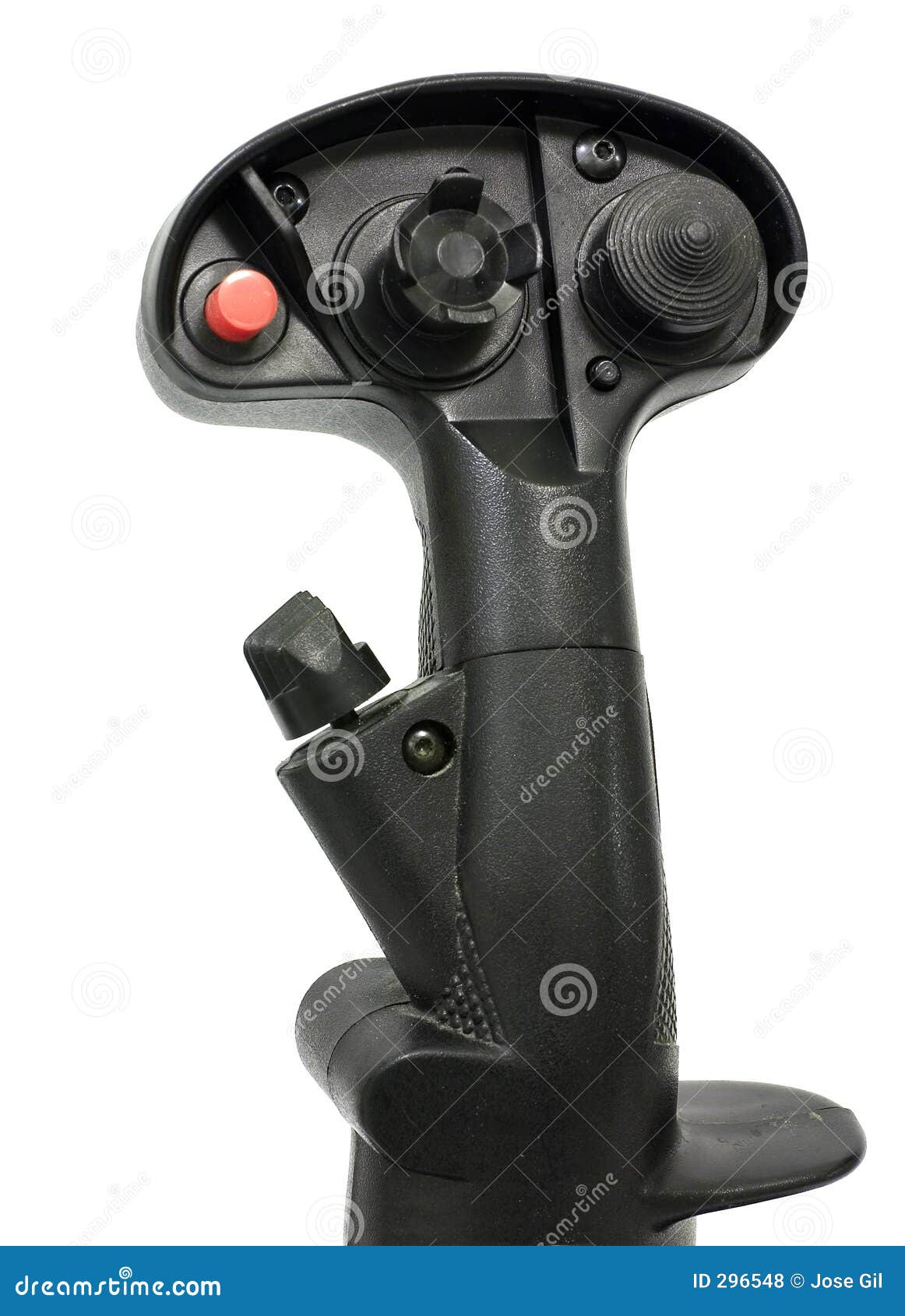 Jostick from Behind Isolated Stock Photo - Image of game, flight: 296548