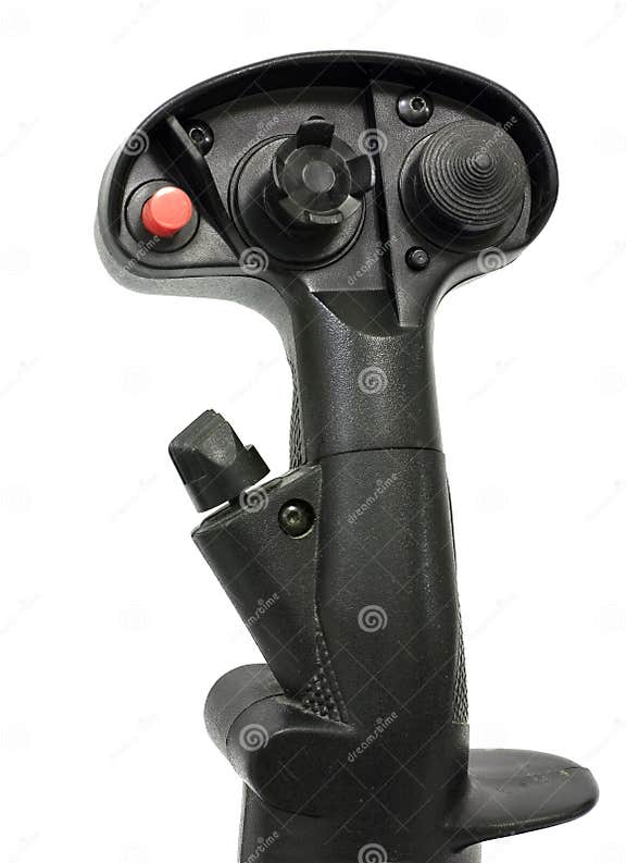Jostick from Behind Isolated Stock Photo - Image of game, flight: 296548