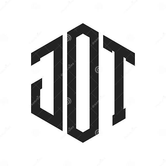 JOT Logo Design. Initial Letter JOT Monogram Logo Using Hexagon Shape ...