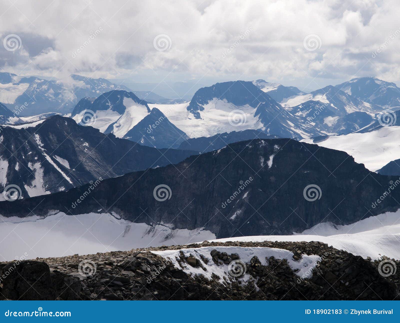 Galdhopiggen Glacier. Jotunheimen National Park. Route 55. Norwegian ...