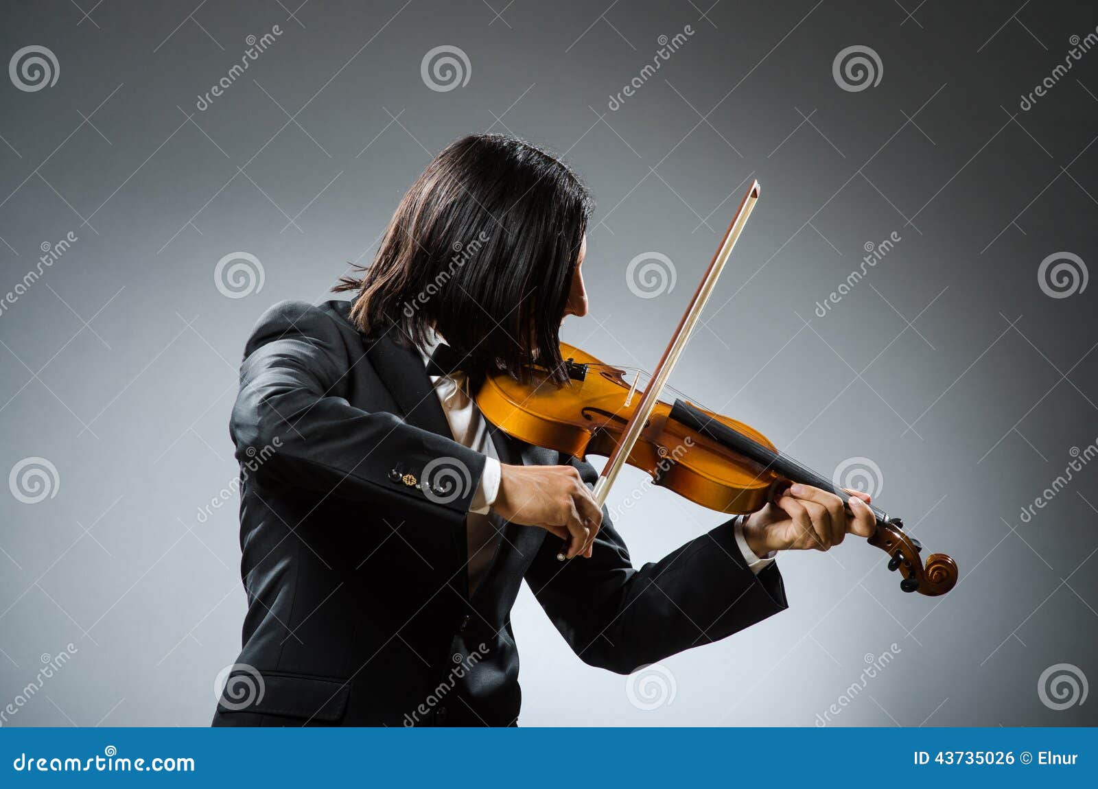 Joueur de violon d'homme photo stock. Image du violoncelle - 43735026