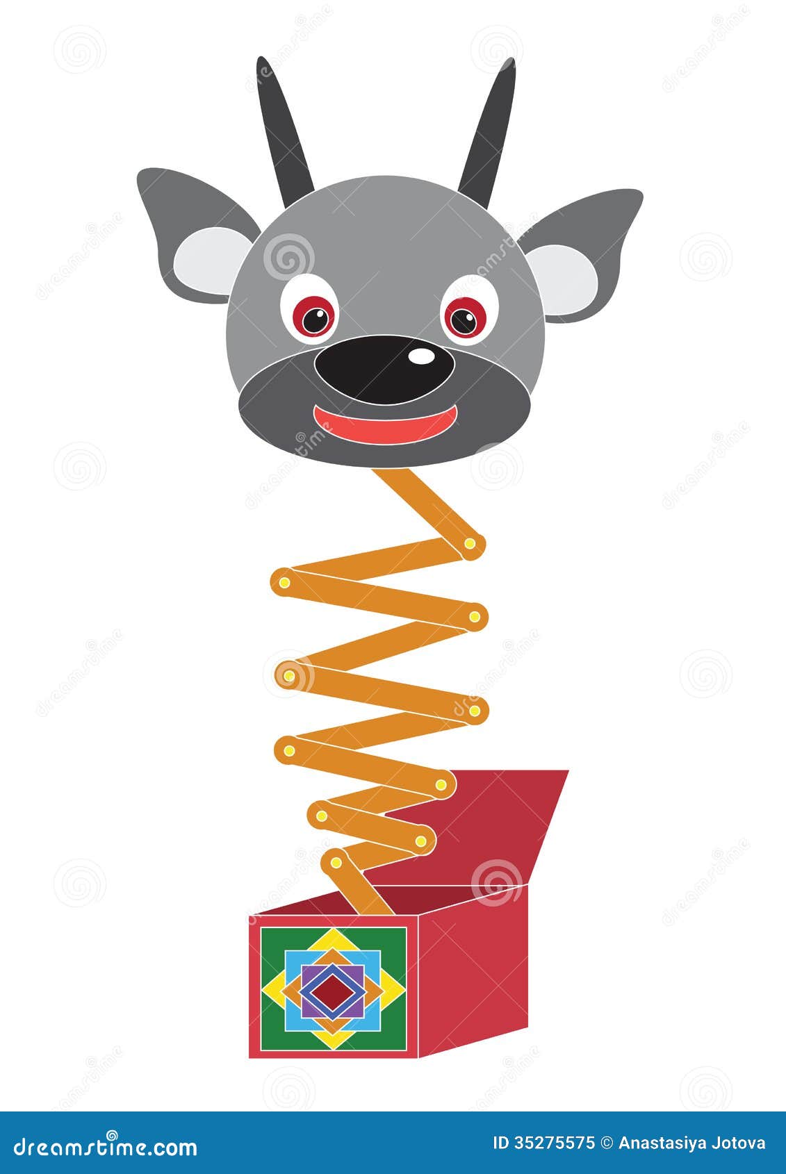 Jouez Le Diable Dans Une Boîte Illustration Stock - Illustration du ... Jouez Le Diable Dans Une Boîte Illustration Stock - Illustration du ...