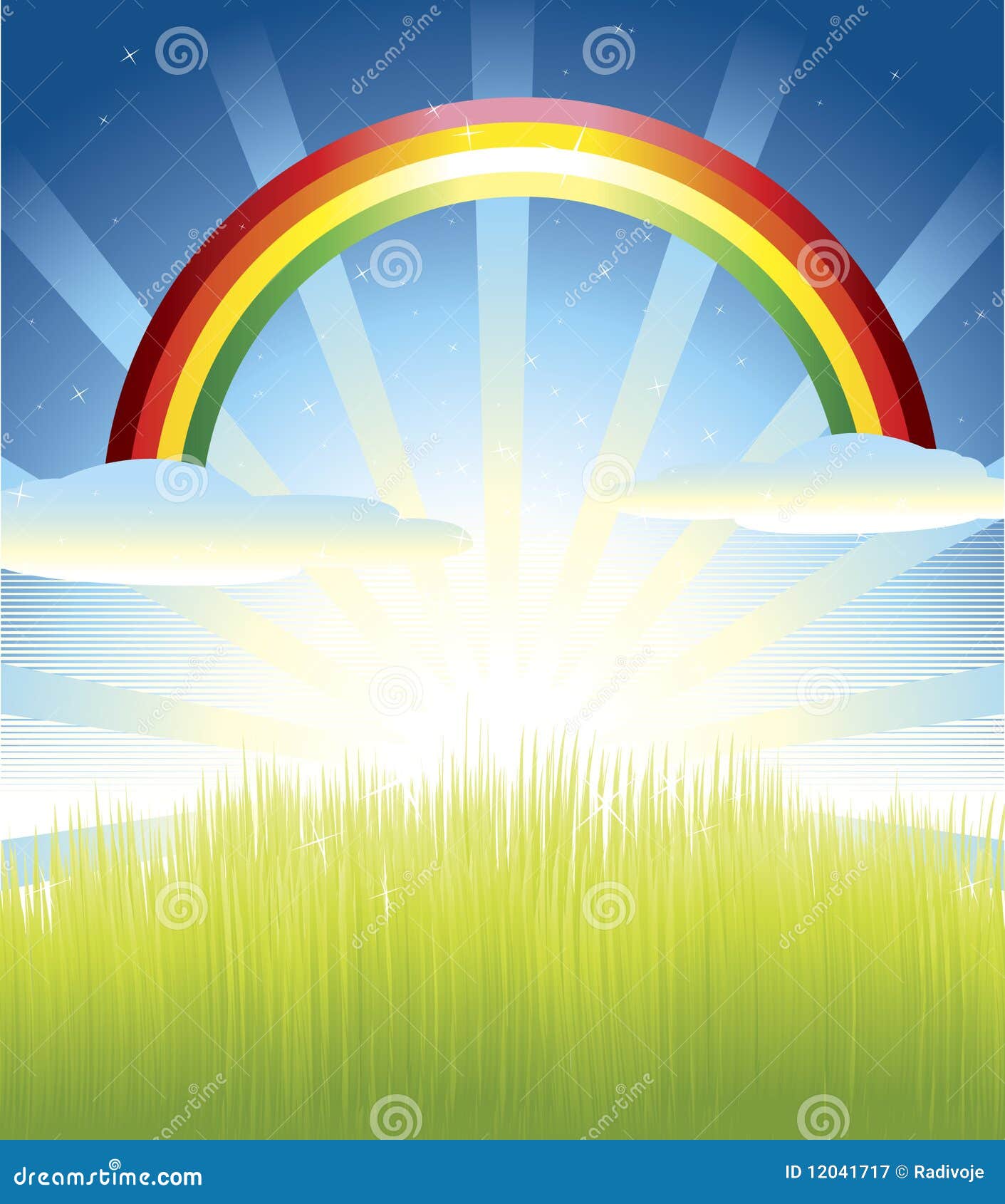 Jour ensoleillé illustration de vecteur. Illustration du ensoleillé ...