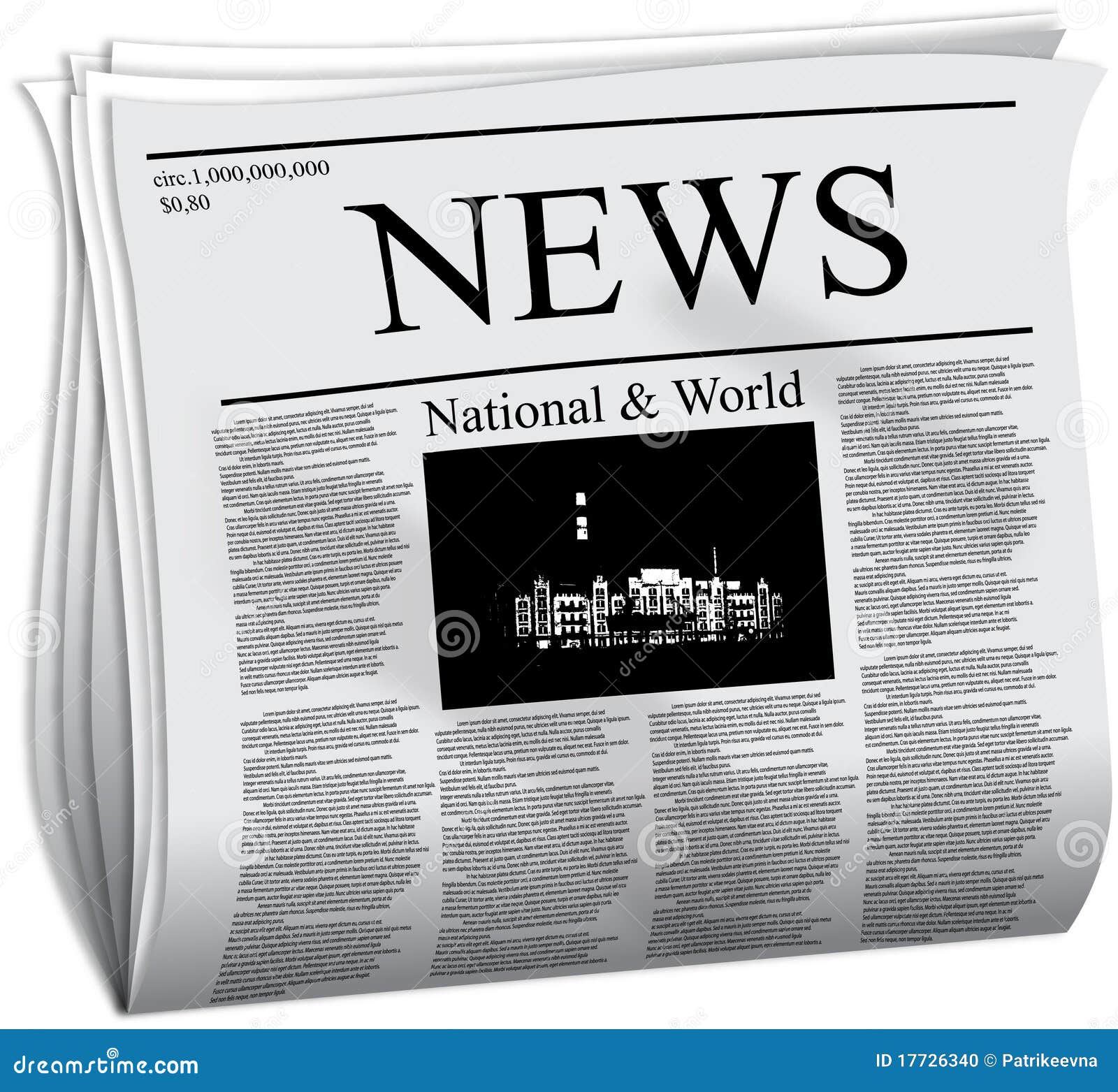 Journal illustration de vecteur. Illustration of fond - 17726340