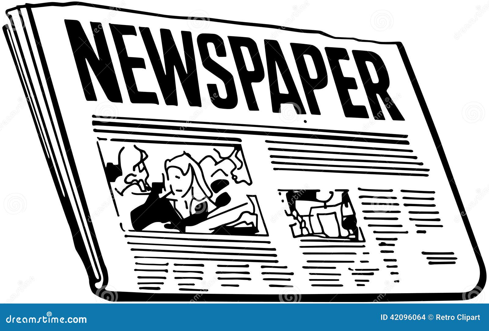 Journal illustration de vecteur. Illustration du nouvelles - 42096064
