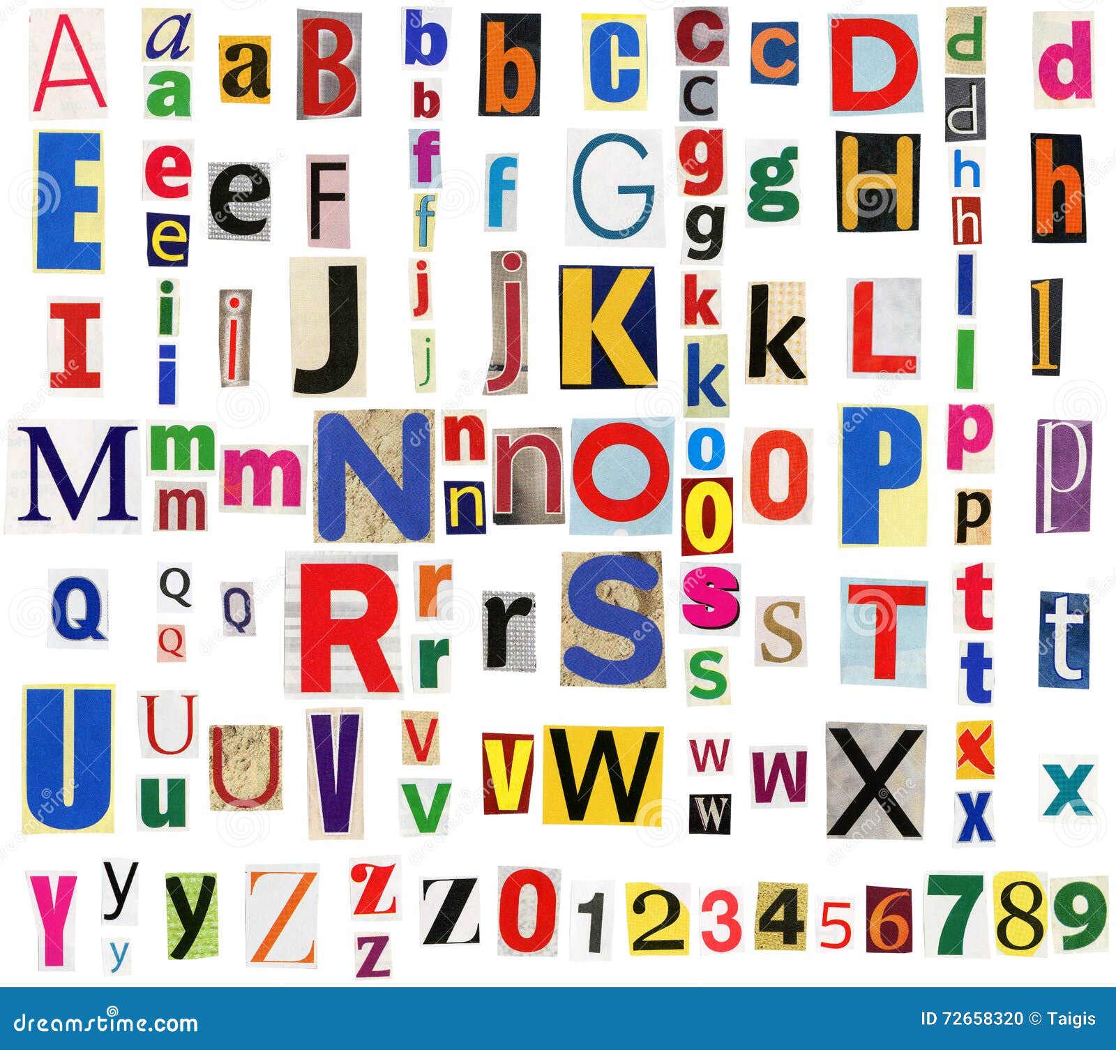 Journal coloré d'alphabet photo stock. Image du isolement - 72658320