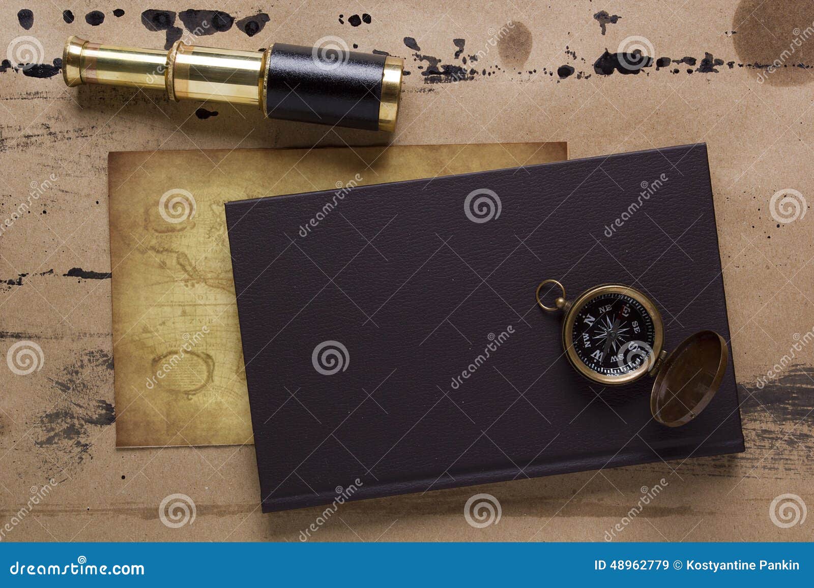 Journal of the compass stock image. Image of deck, longstanding - 48962779