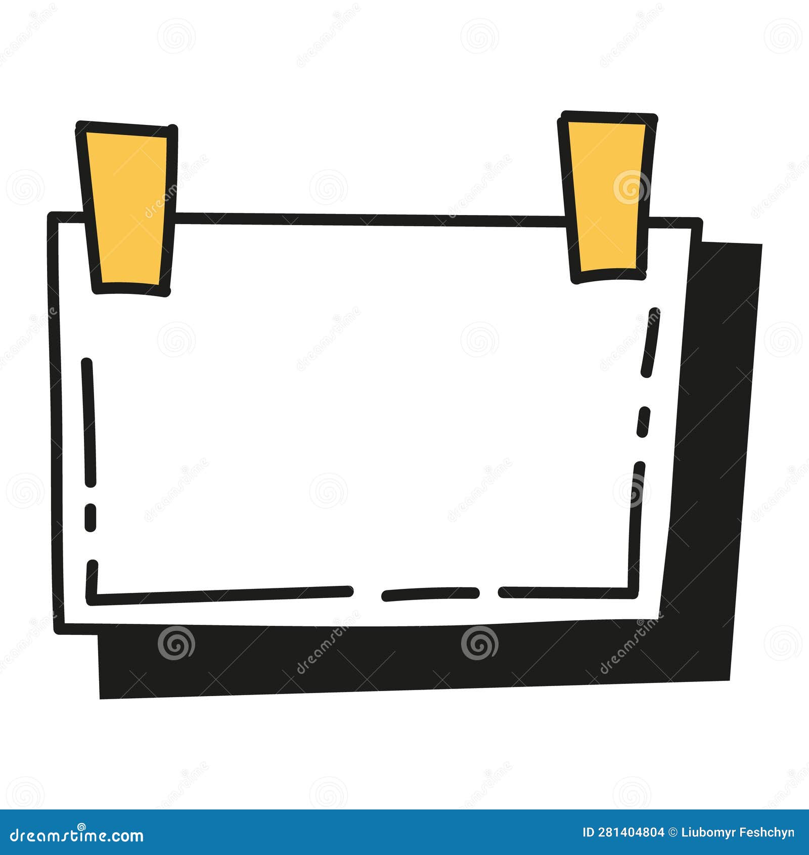 Journal Doodle Icon. Hand Drawn Banner or Element for Notebook, Diary ...