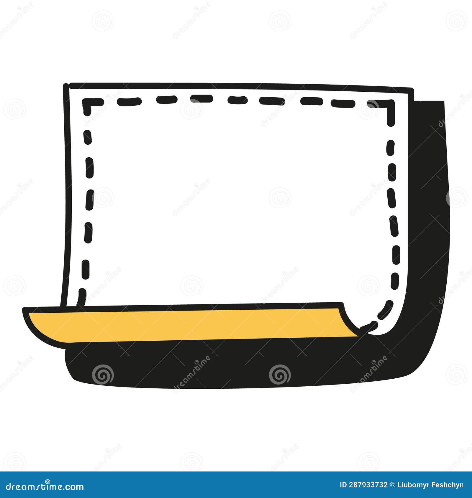 Journal Doodle Icon. Hand Drawn Banner or Element for Notebook, Diary ...