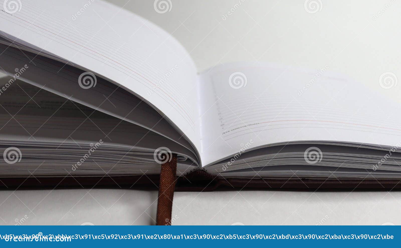 Journal en ouvert image stock. Image du cuir, ligne - 204705251