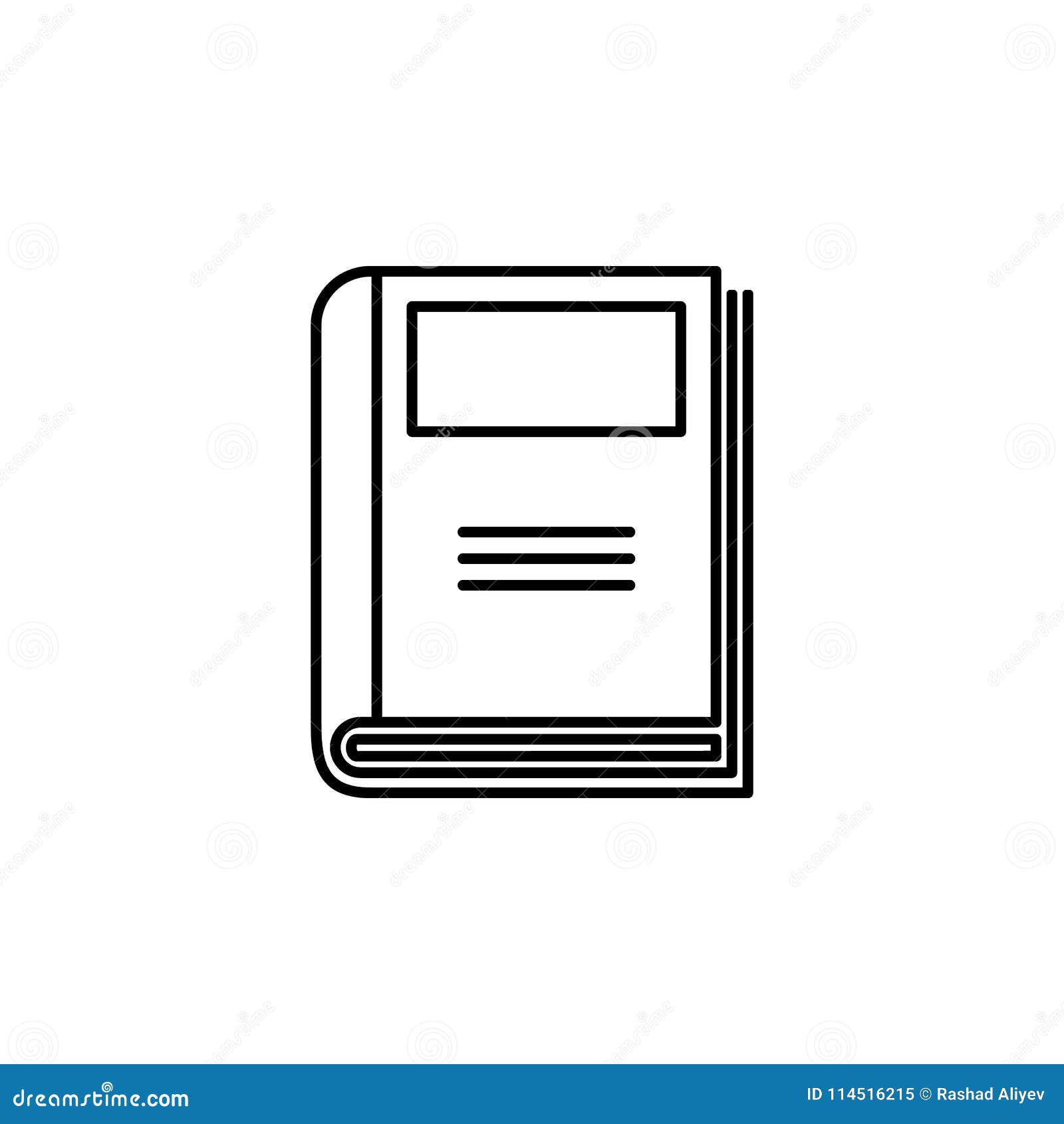 Journal Icon. Element of Knowledge for Mobile Concept and Web Apps ...