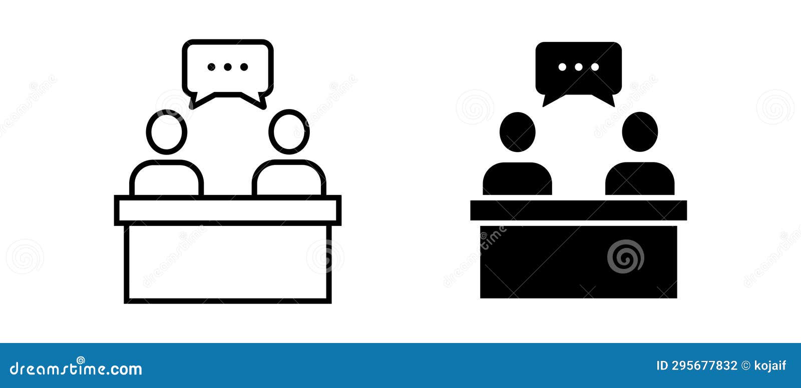 Journalism Icon Vector Set. Outline Interview Symbol Stock Vector ...