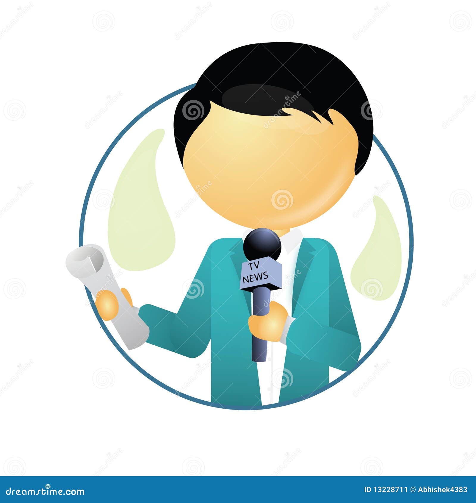 Journalist Cartoon Vector | CartoonDealer.com #55640173