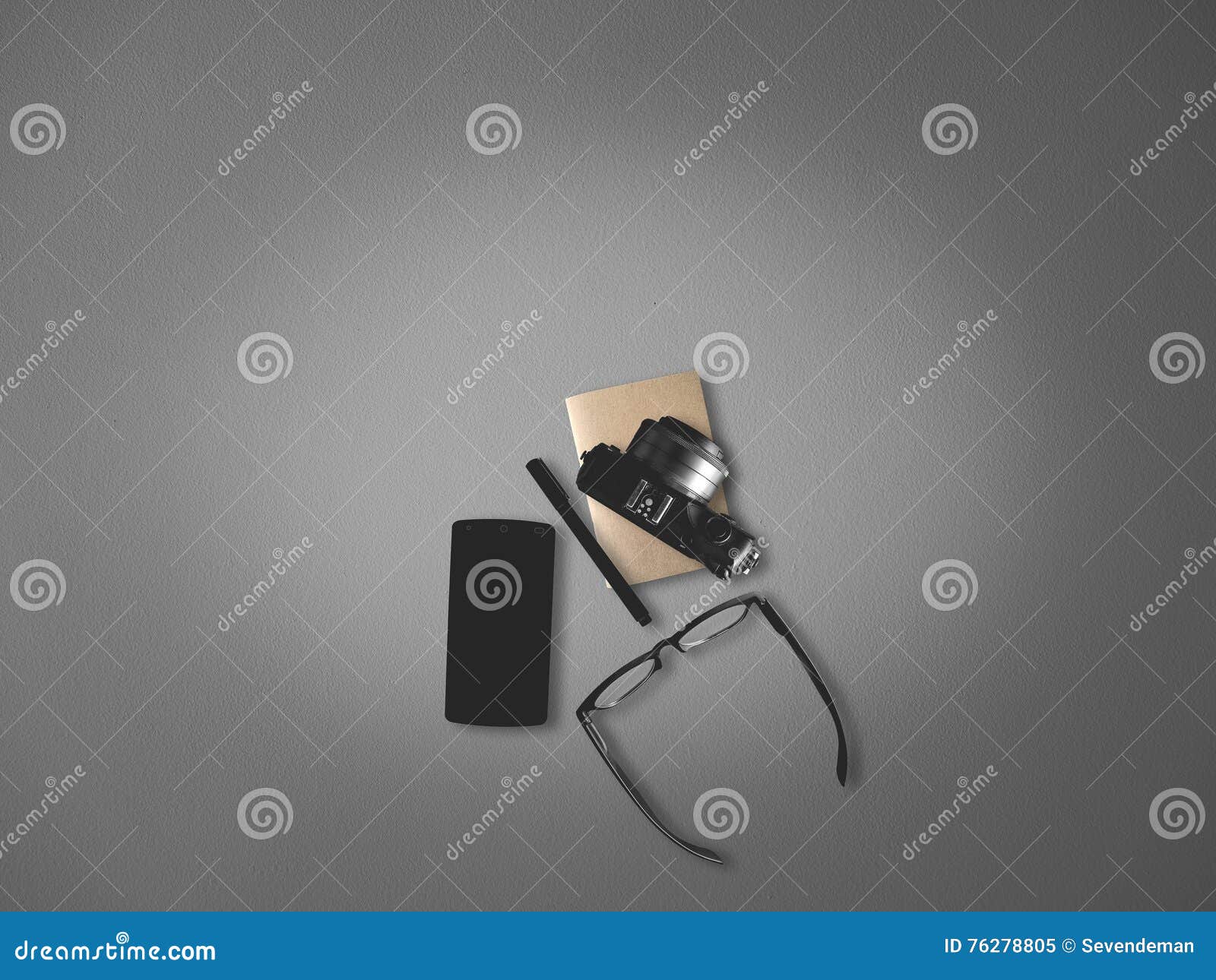 Journalist Accessories Set. Stock Image - Image of display, digital ...