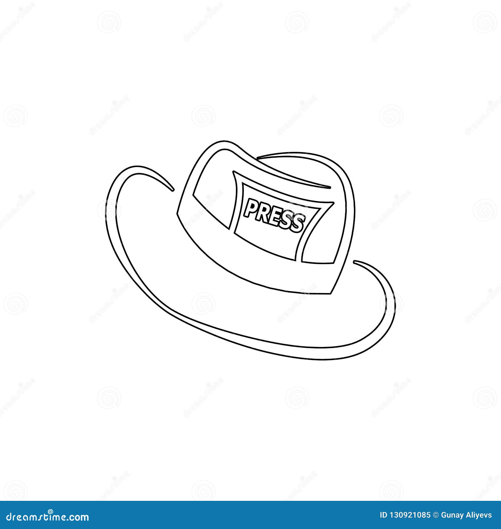 Journalist Press Hat Icon. Element of Media for Mobile Concept and Web ...