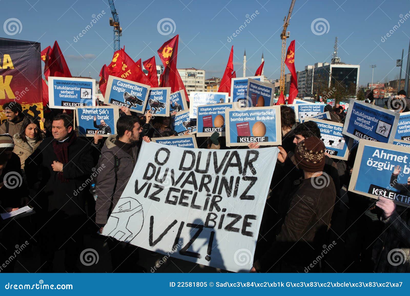 Journalist Protest editorial image. Image of society - 22581805