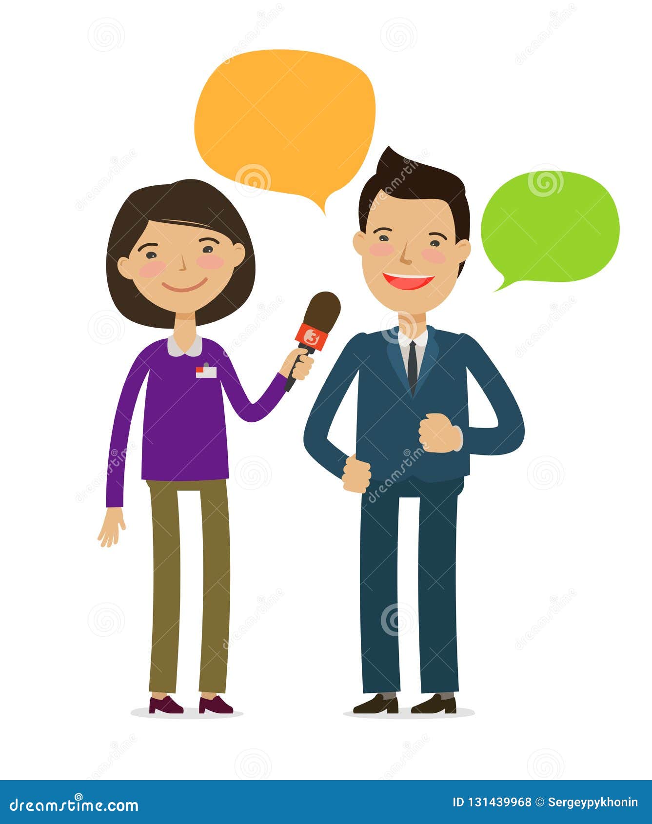 Reportage Concept. Tiny Reporter Or Journalist Character With ...