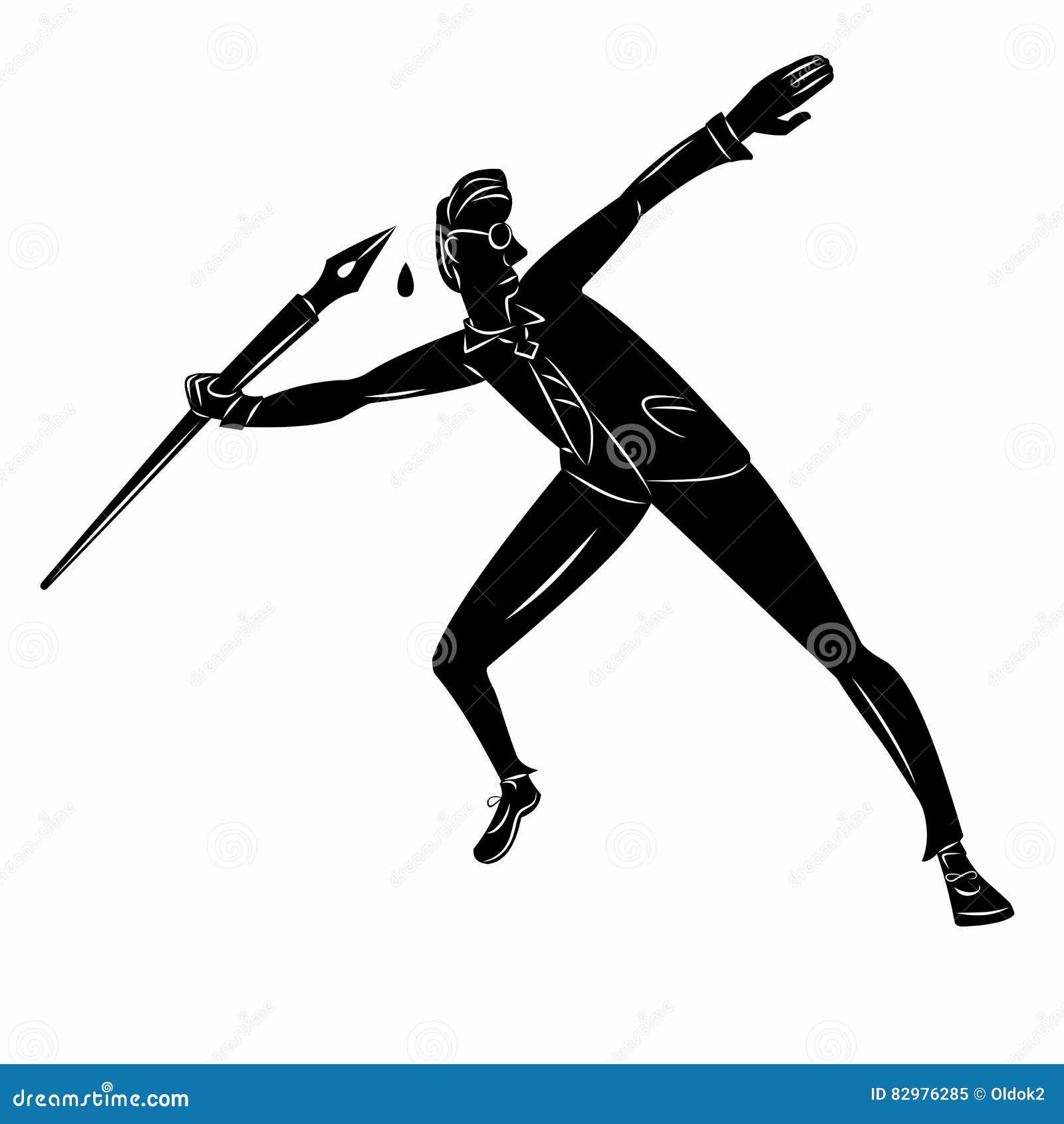 Journalist Throw Pen, Vector Illustration Stock Vector - Illustration ...