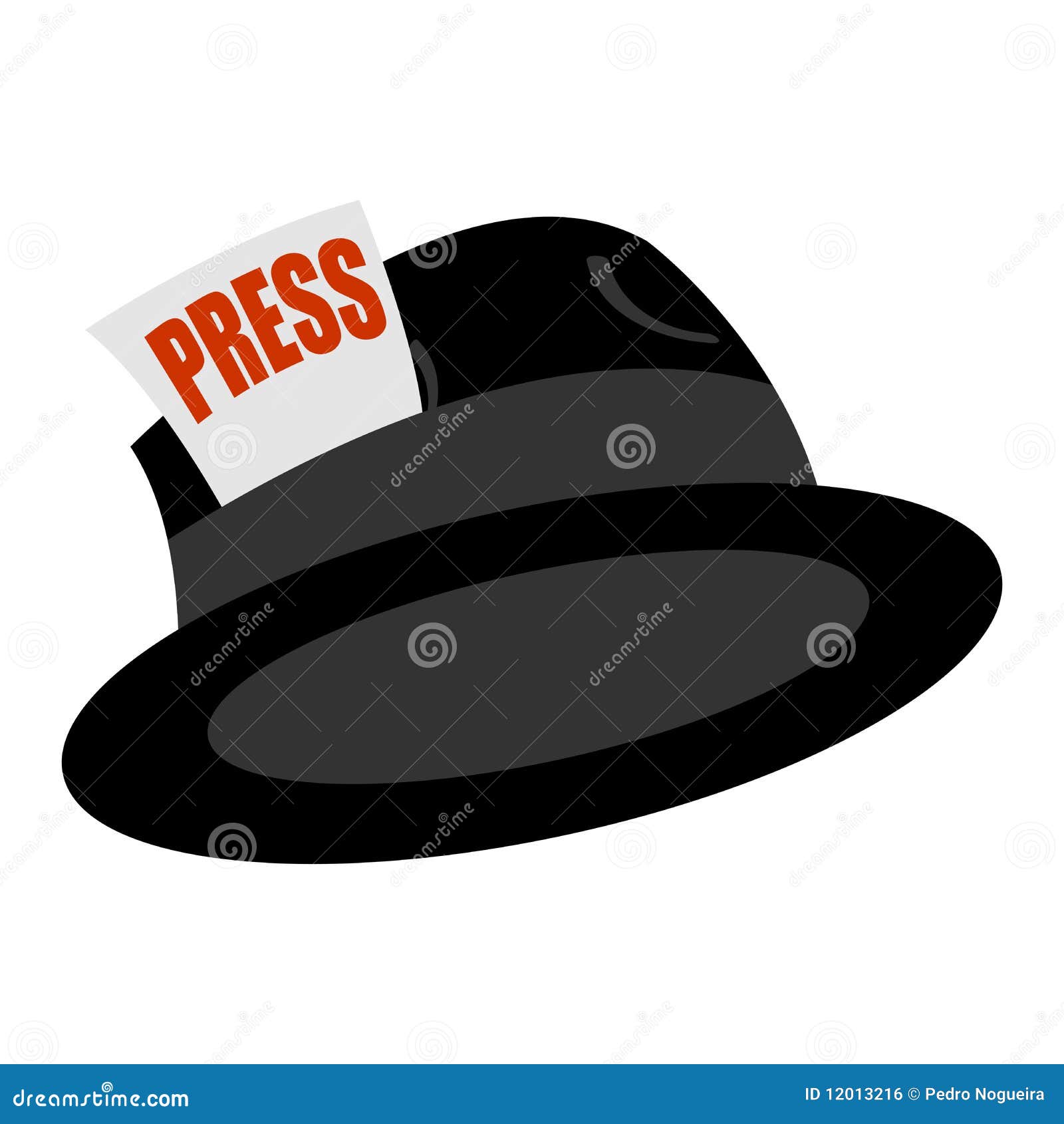 Journalist vintage hat stock vector. Illustration of vintage - 12013216