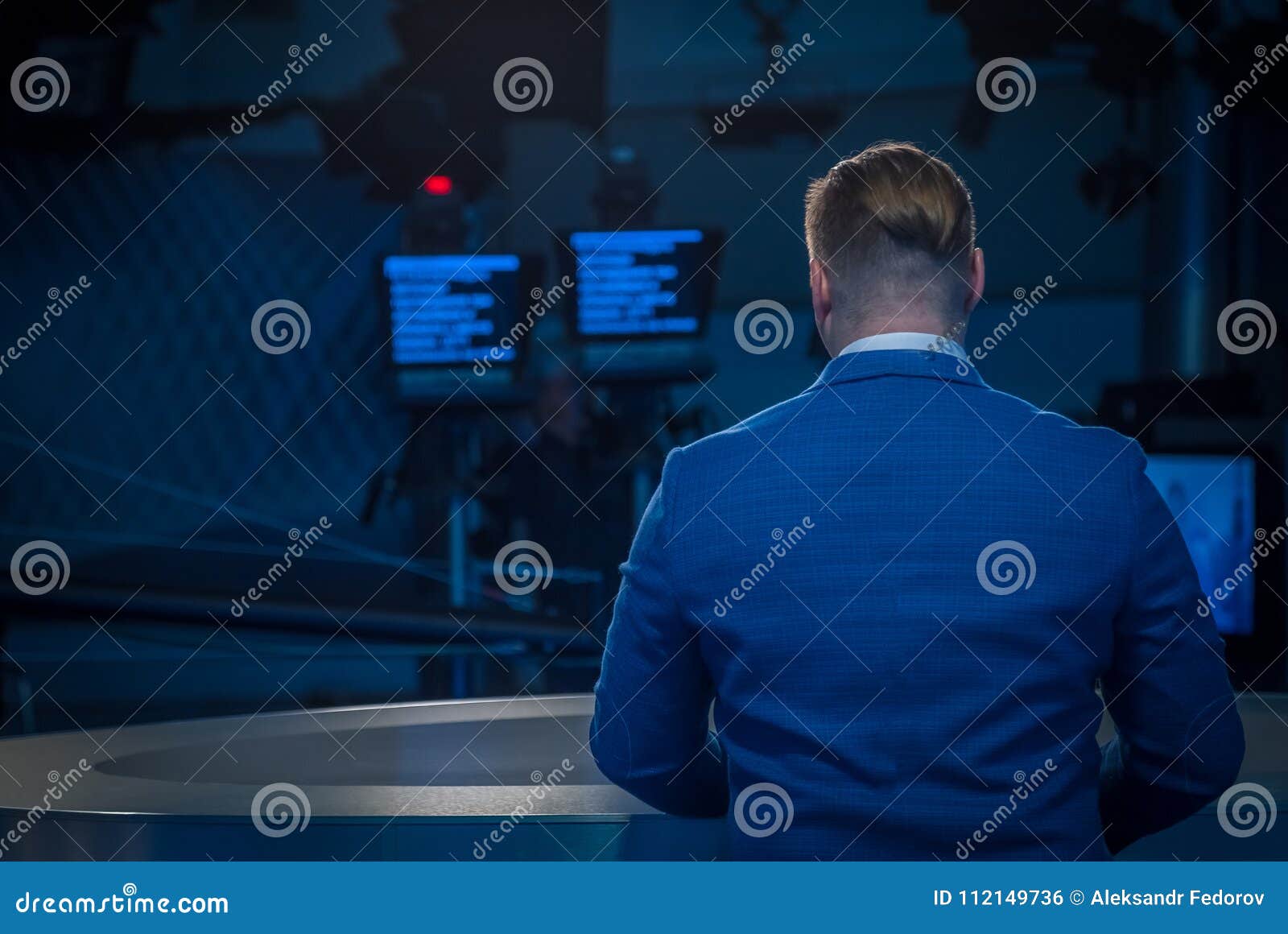 A Journalist Working on a Computer in Newsroom Editorial Photo - Image ...