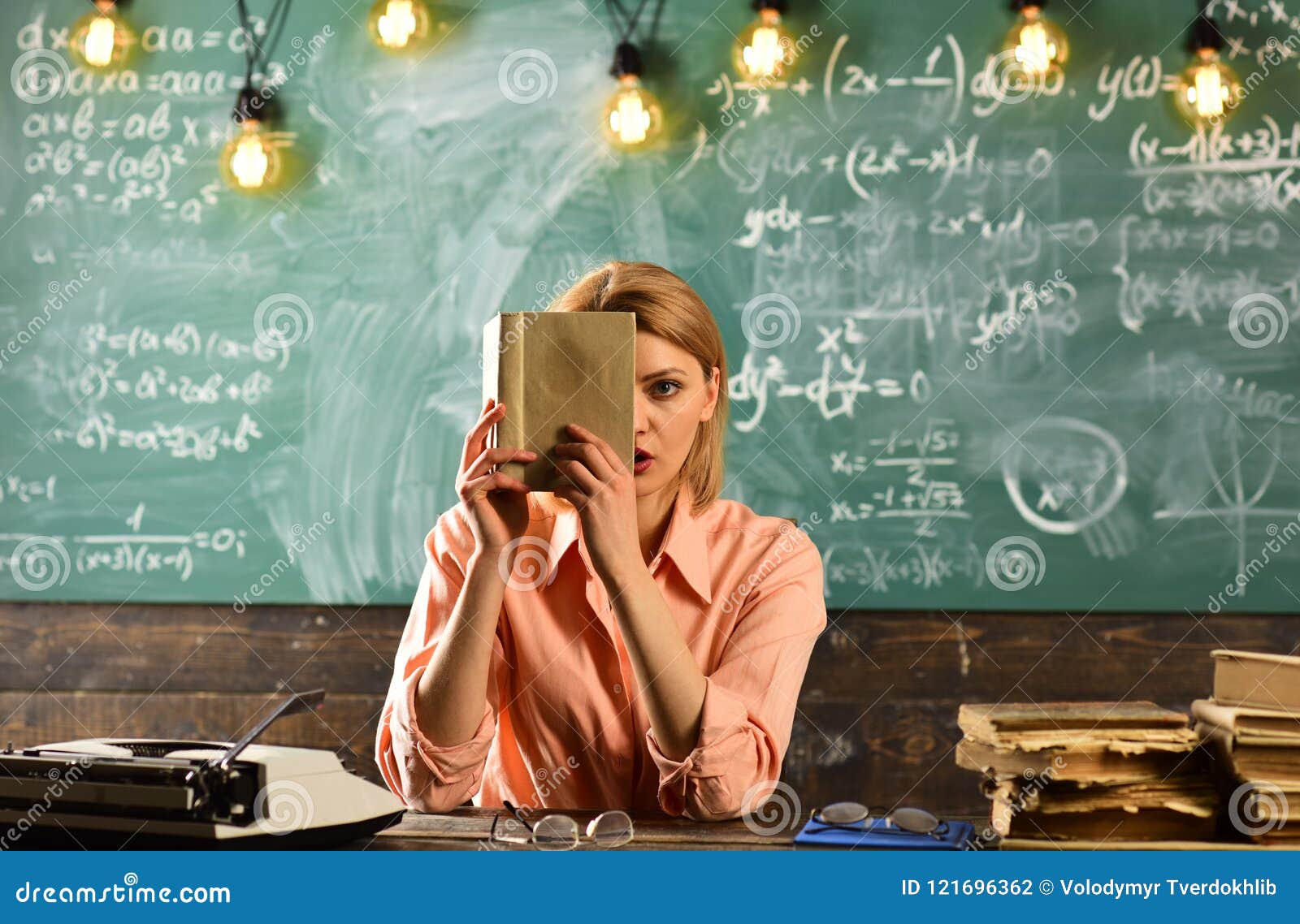 Journalist Working with Documents. Journalist Woman Hold Book for ...