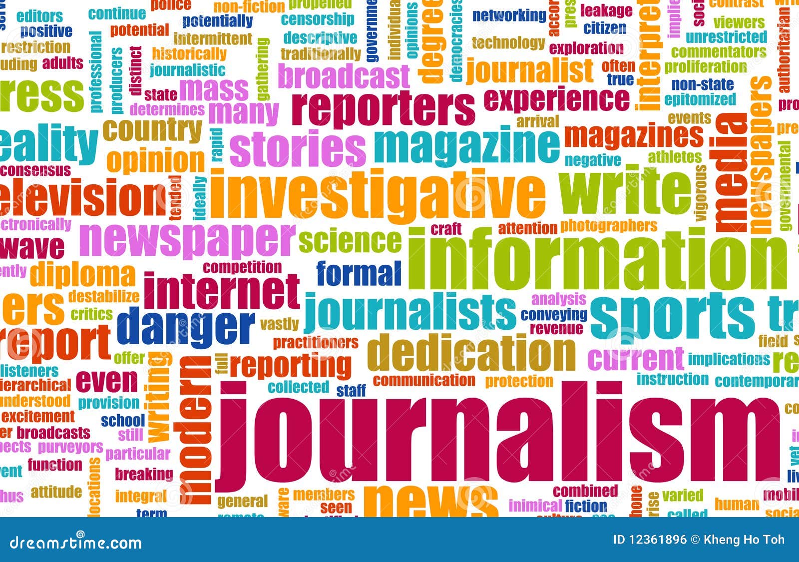 Journalistiek stock illustratie. Illustration of internet - 12361896