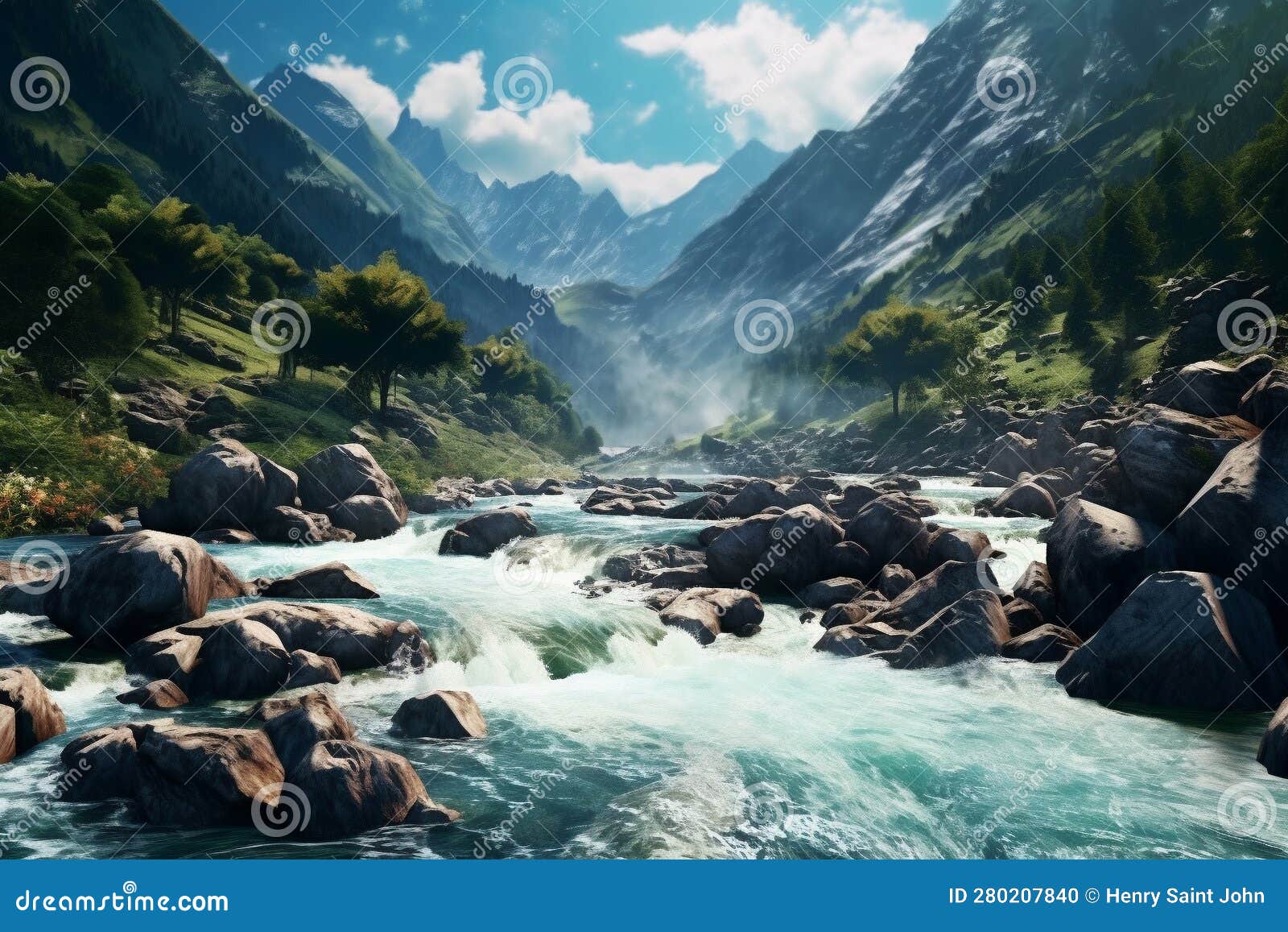 A Journey Downstream: Capturing the Essence of Rivers Stock ...