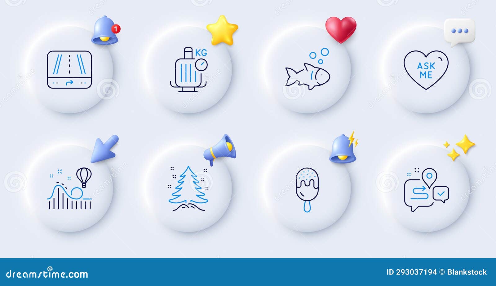 Journey, Gps and Roller Coaster Line Icons. for Web App, Printing ...