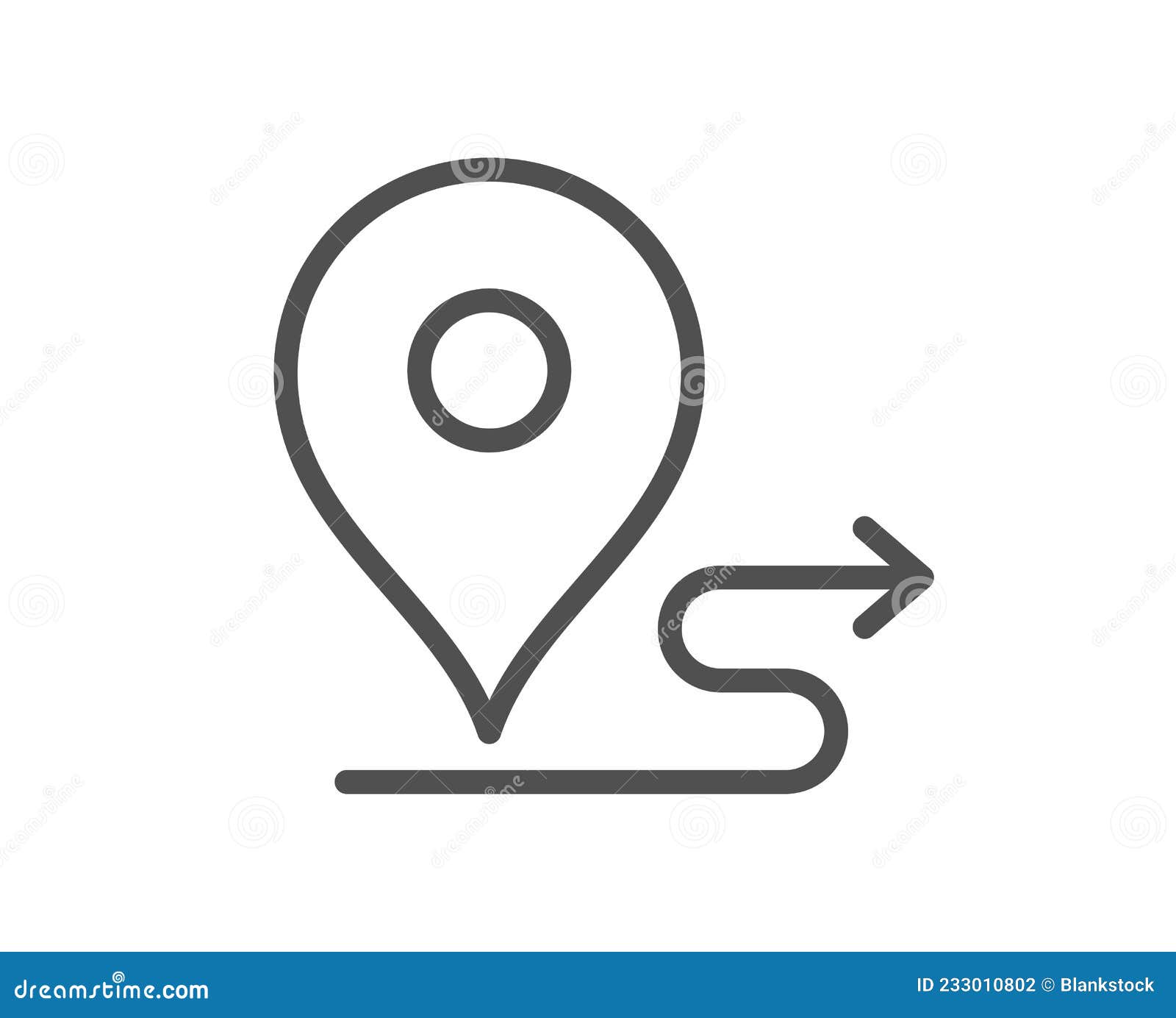 Journey Line Icon. Road Path Sign. Vector Stock Vector - Illustration ...