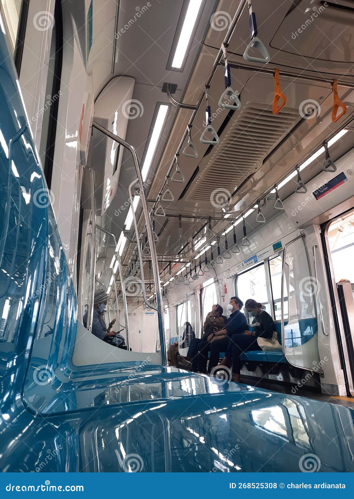 Journey with Mass Rapid Transit Jakarta Editorial Stock Photo - Image ...