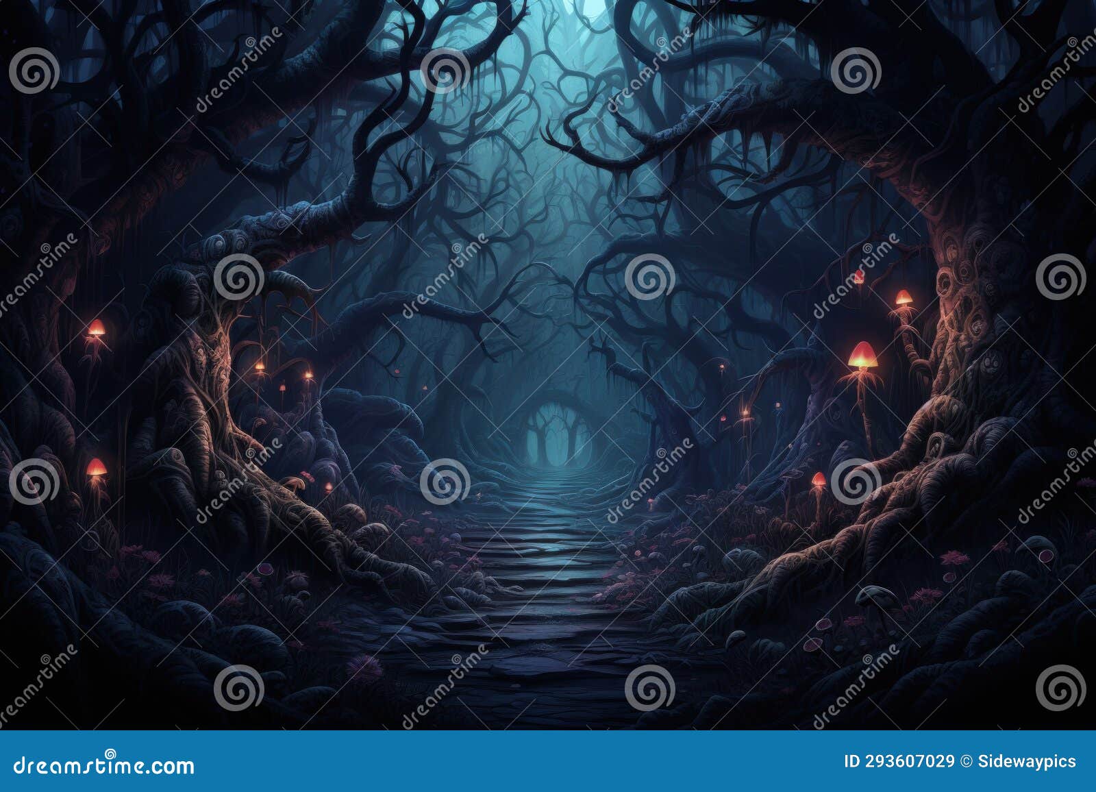 Enchanted Forests with Sentient Talking Trees - Generative AI Stock ...