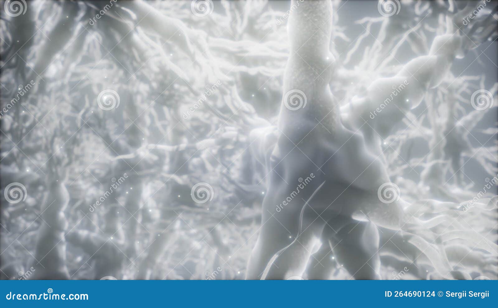 Journey through a Neuron Cell Network Inside the Brain Stock ...