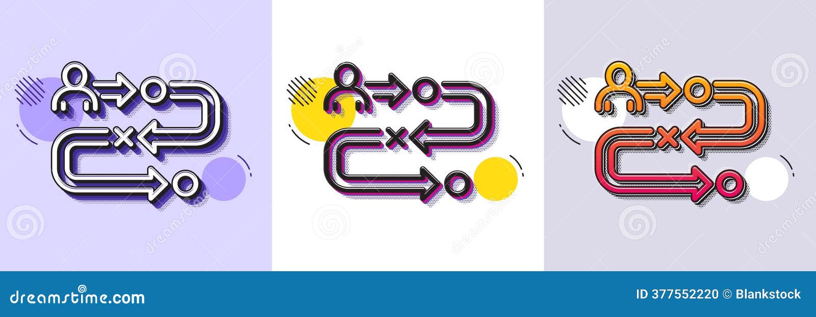 Journey Path, Approved And Star Icons Set. Checkbox Sign. Project ...