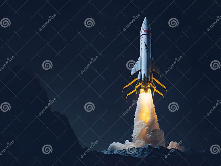 The Journey of a Rocket Launch As it Defies Gravity and Soars into ...