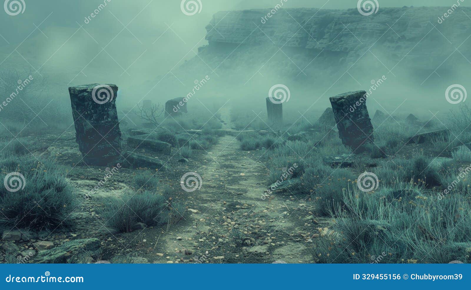 Journey through Stone Sentinels in the Petrified Forest. Stock ...
