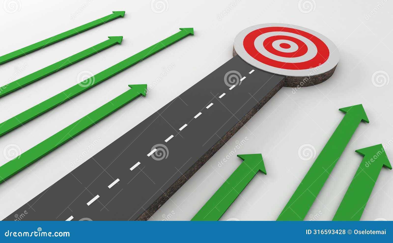 Road To Success Infographic. Business Presentation Slide Template ...