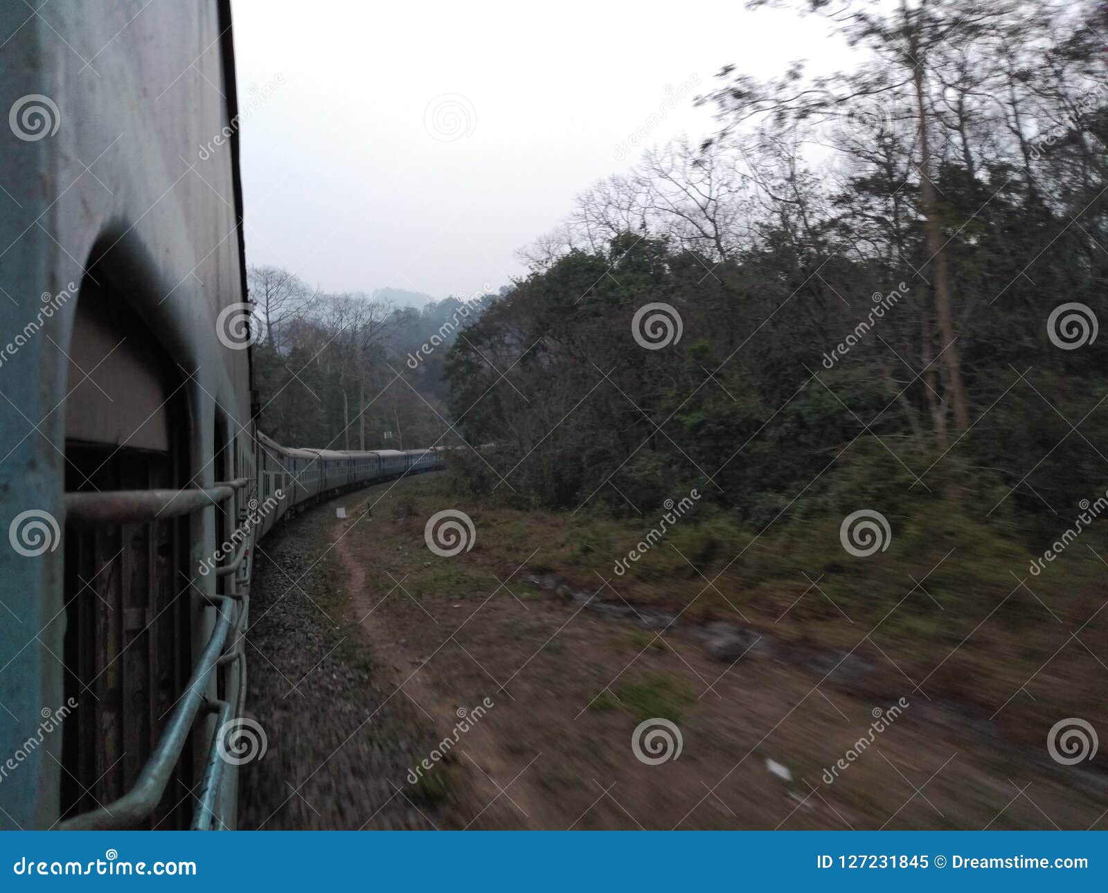 Turning train stock image. Image of taking, journey - 127231845