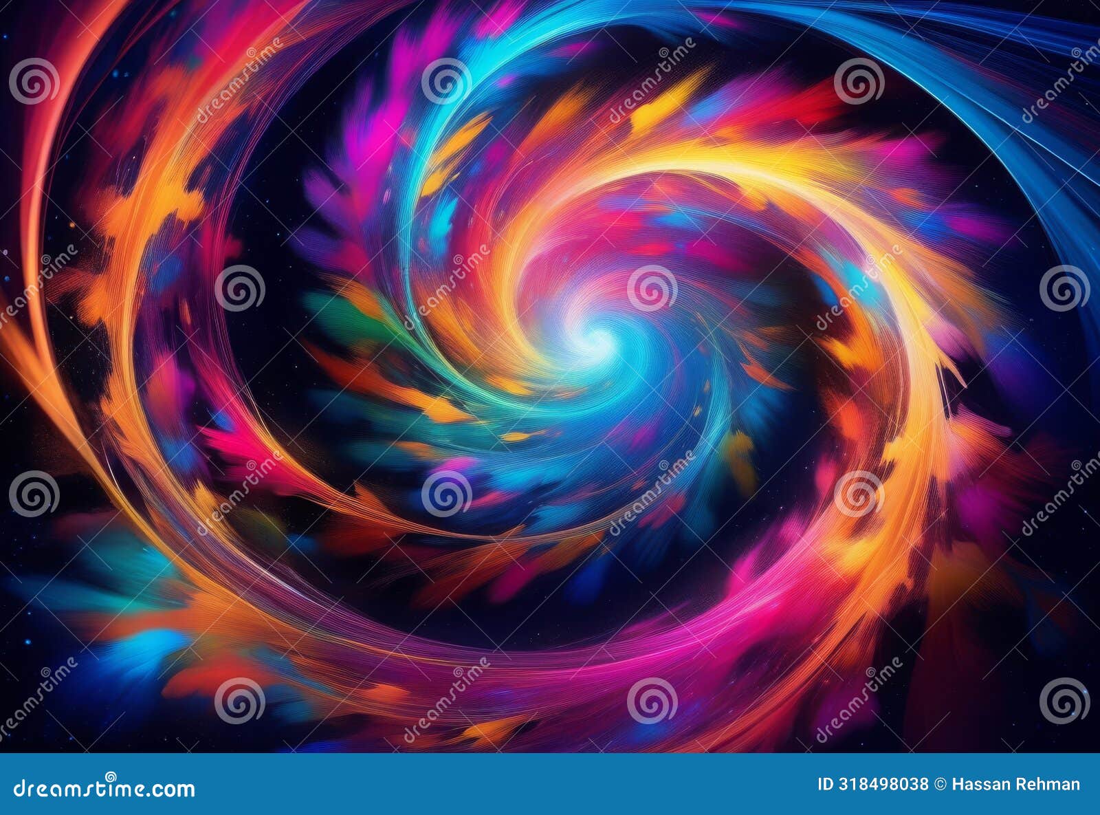 Journey through the Vibrant Quantum Realm Stock Illustration ...