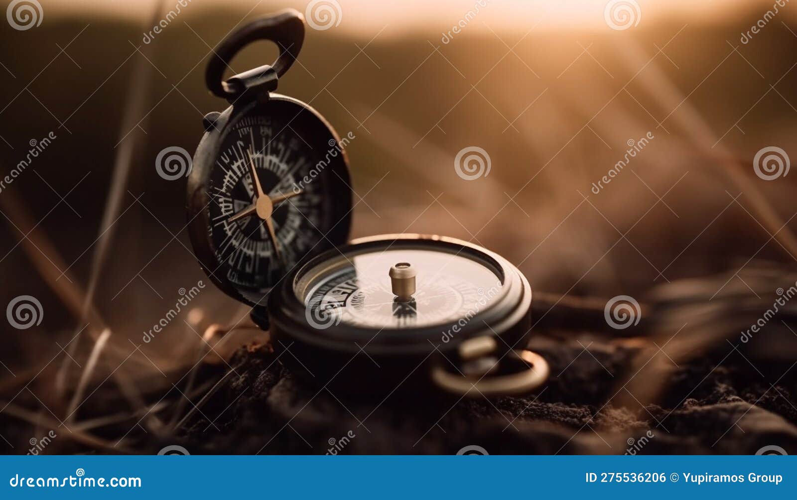 Journey West, Exploring Nature with Navigational Compass Generated by ...