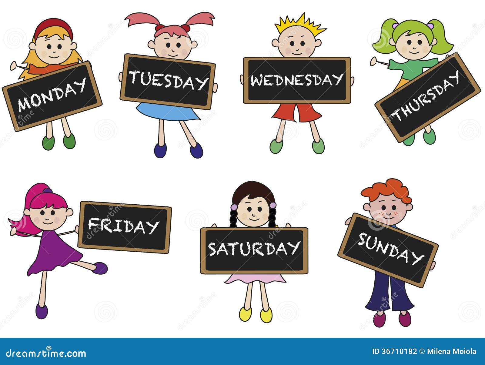 Jours de semaine illustration stock. Illustration du weekdays - 36710182