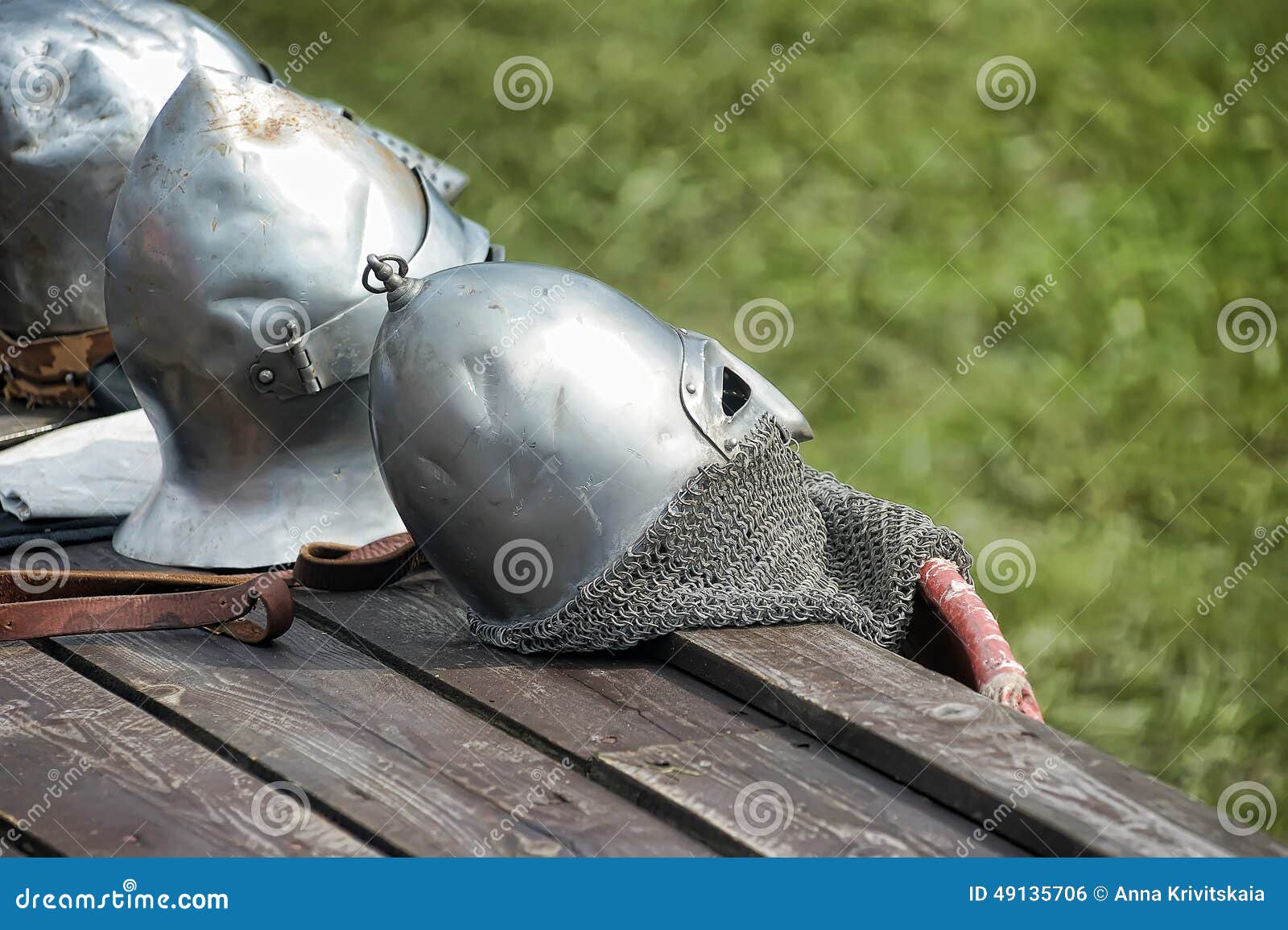Jousting helmets stock photo. Image of club, helmets - 49135706