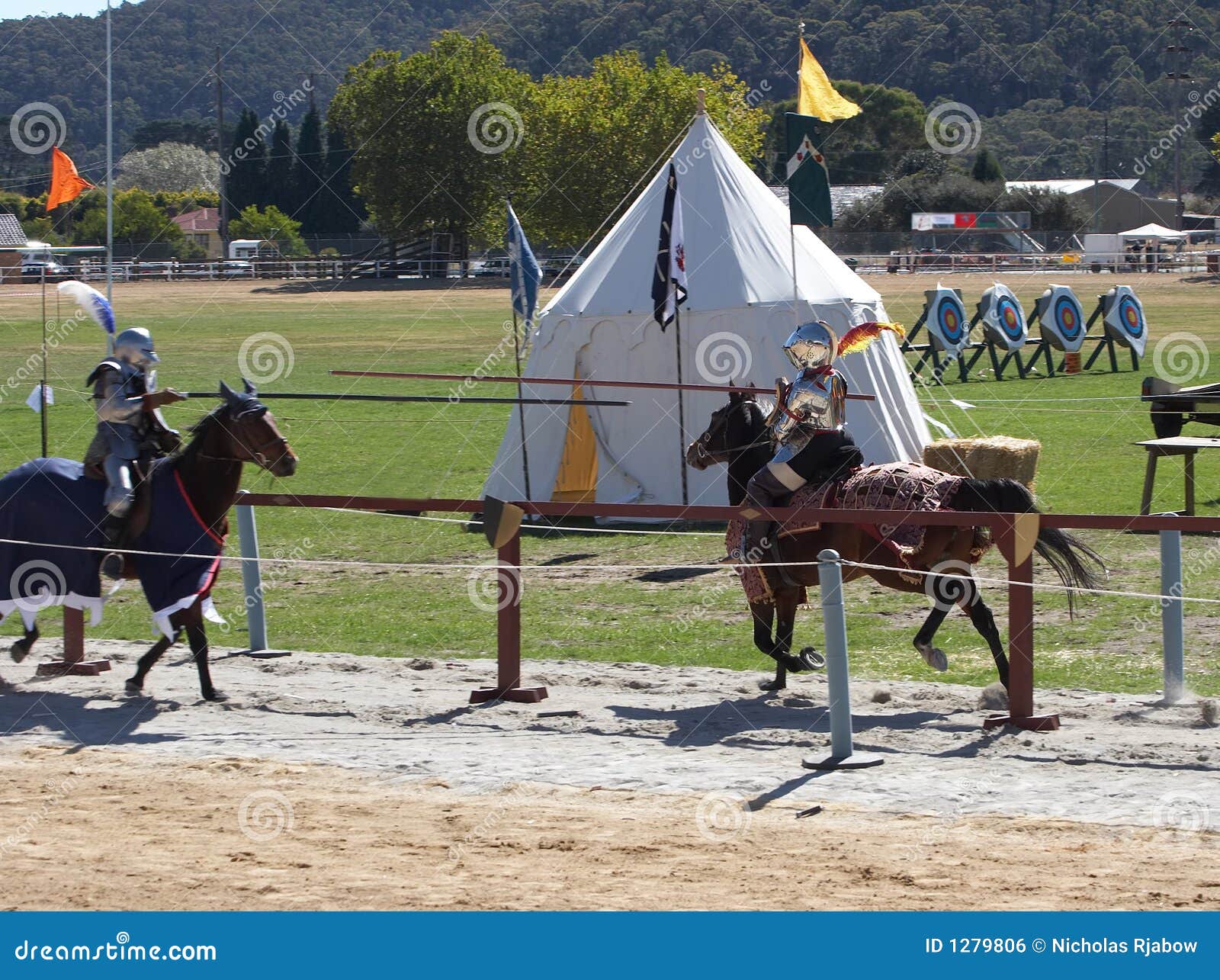 Jousting Knights stock photo. Image of steed, charging - 1279806