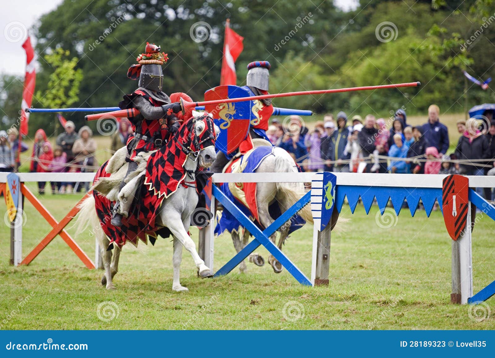 Jousting knights editorial stock photo. Image of battle - 28189323