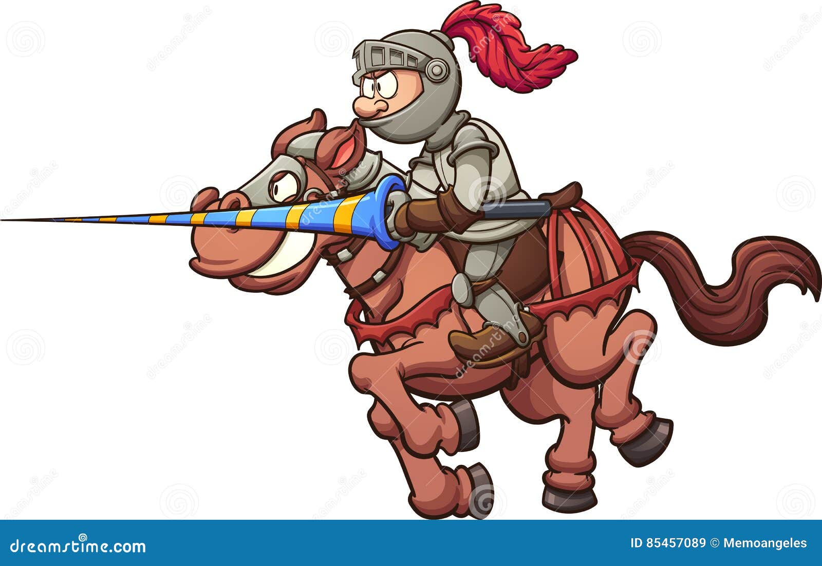 Jousting riddare vektor illustrationer. Illustration av medeltida ...