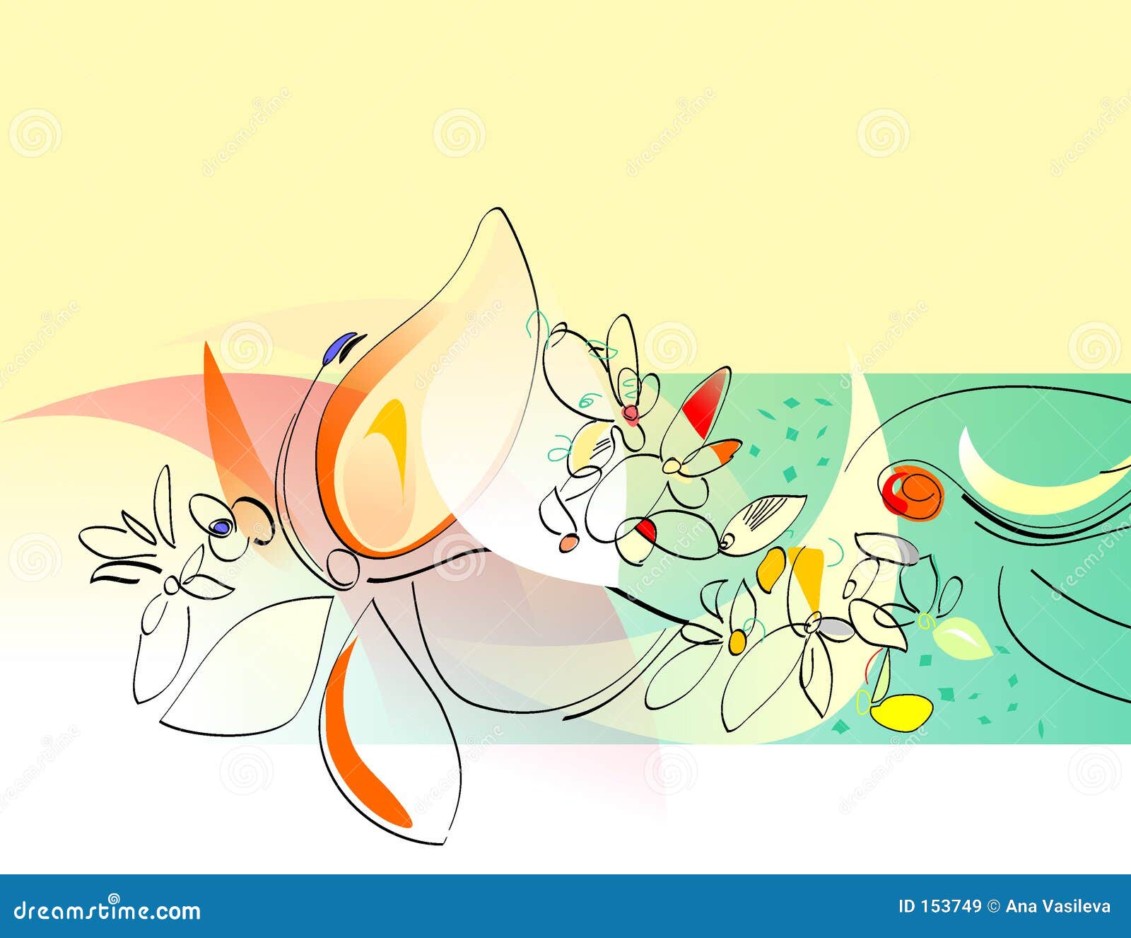 Jovial Spring Collage - Flowers Stock Vector - Illustration of vector ...