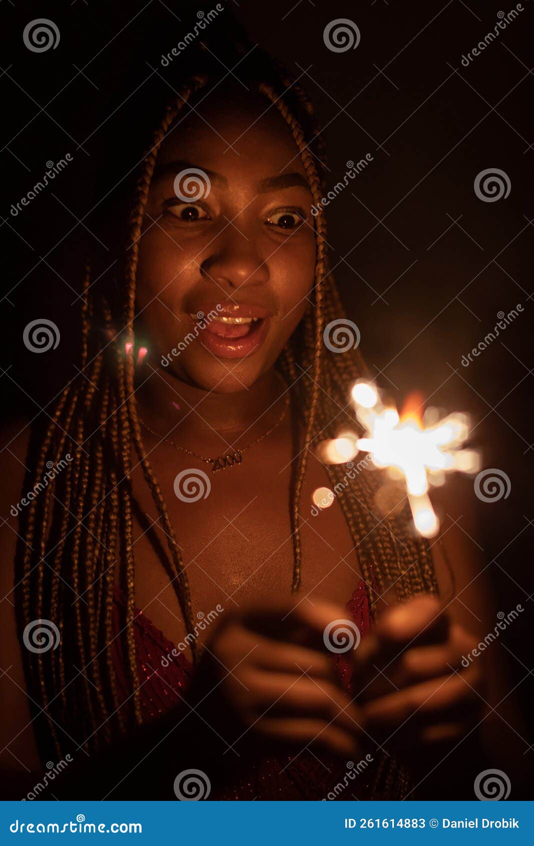 The Joy Of An African Woman During The Burning Of Cold Fires New Year